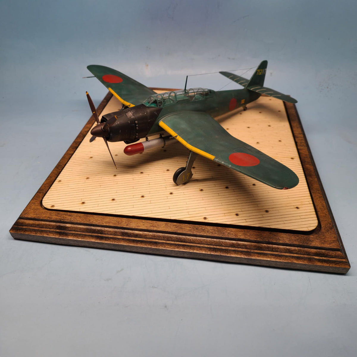 Imperial Japanese Navy Wooden Carrier Deck Display Base with Holder ...